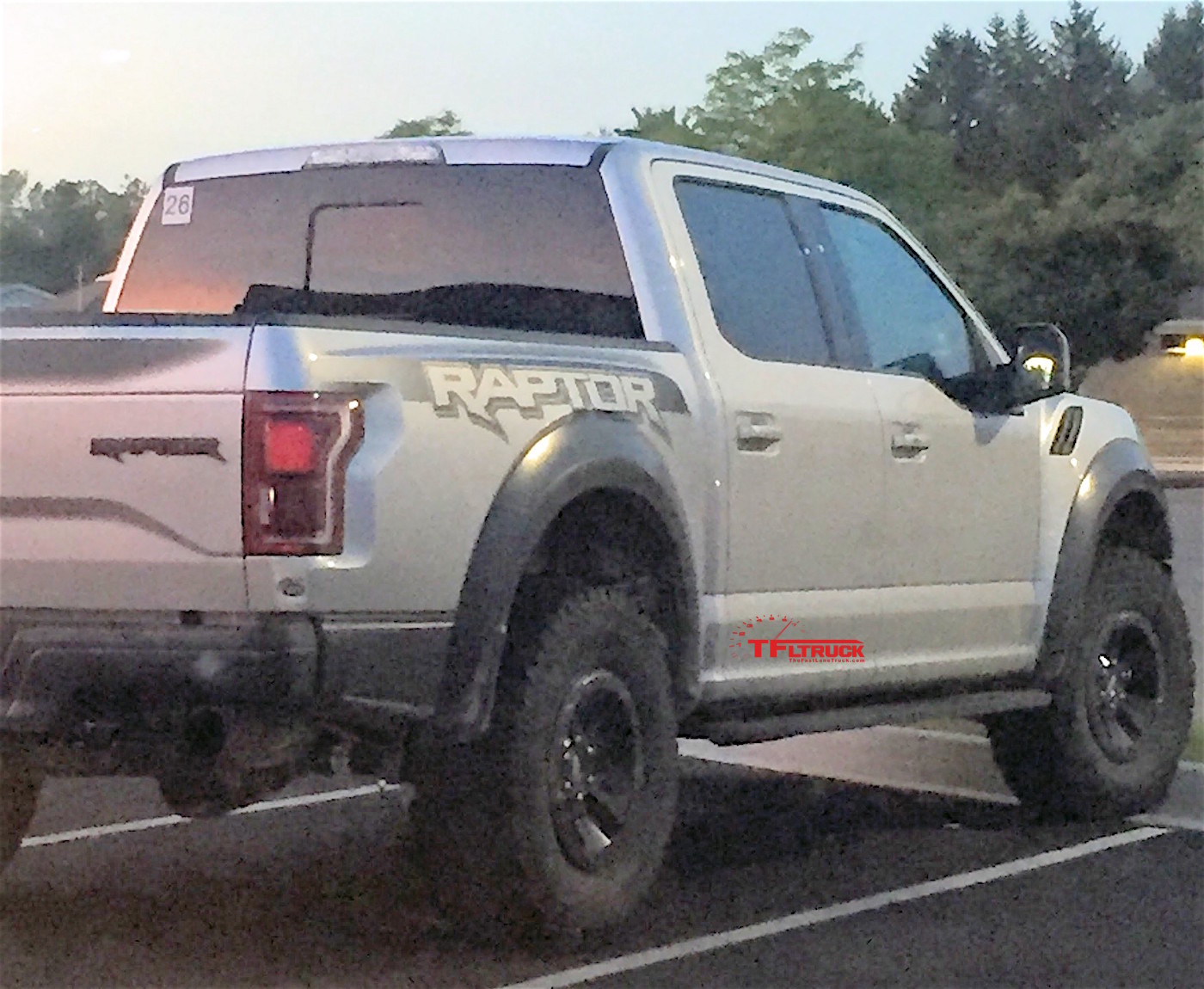 2017-ford-raptor-silver-rear-spy - The Fast Lane Truck