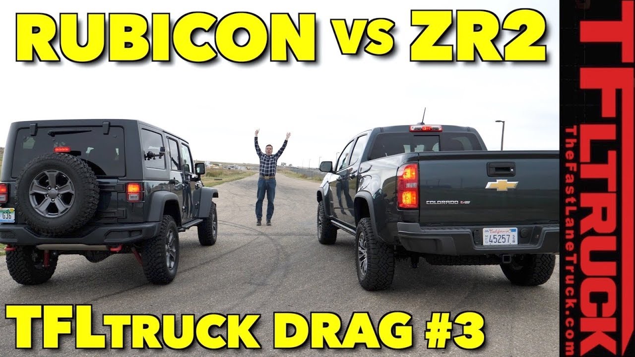 Which V6 Is Faster? Chevy Colorado ZR2 or Jeep Wrangler Rubicon Recon ...