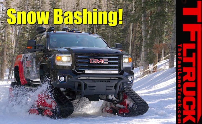 What Is It Like to Drive a 2018 GMC Sierra HD Truck on Tracks in the ...