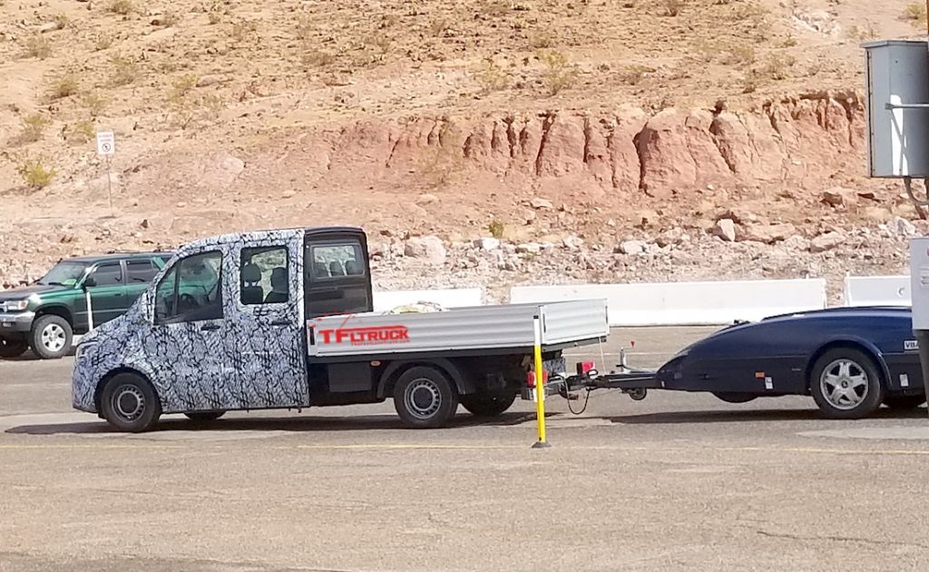 New Mercedes Sprinter Truck Chassis Caught Towing in the Wild (Spied ...