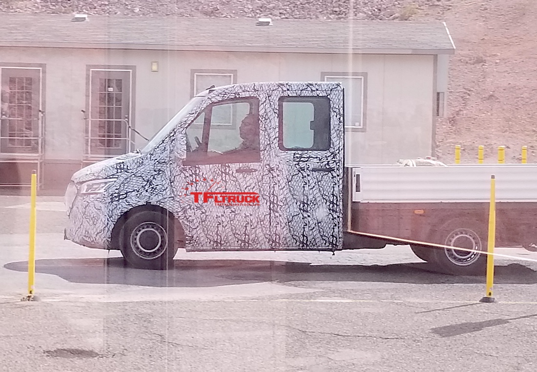 New Mercedes Sprinter Truck Chassis Caught Towing in the Wild (Spied ...
