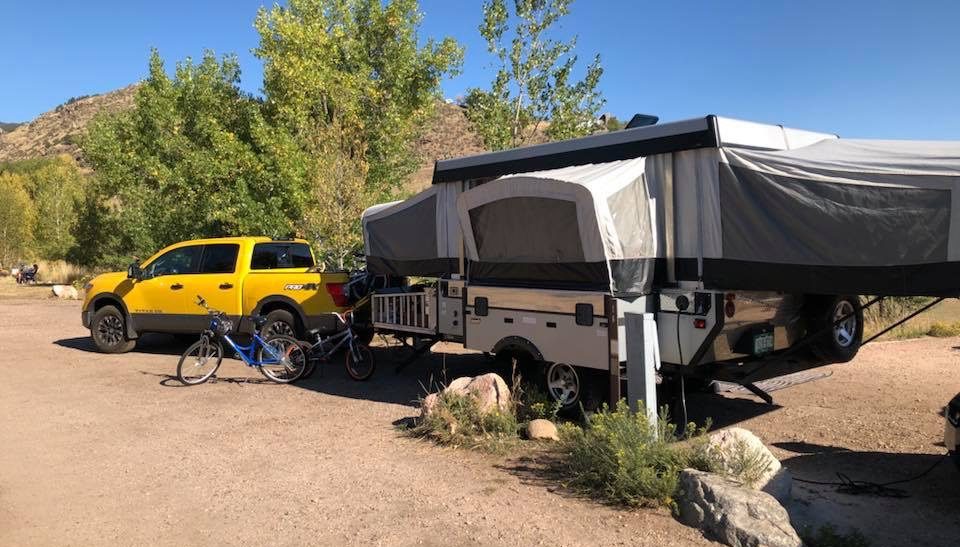 A Stinky Nissan Titan Trial? First Time Tent Trailer Family Camping ...