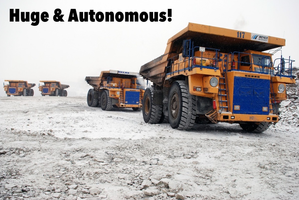 These Heavy 130-Ton BELAZ Mining Trucks Can Operate in Autonomous Mode ...