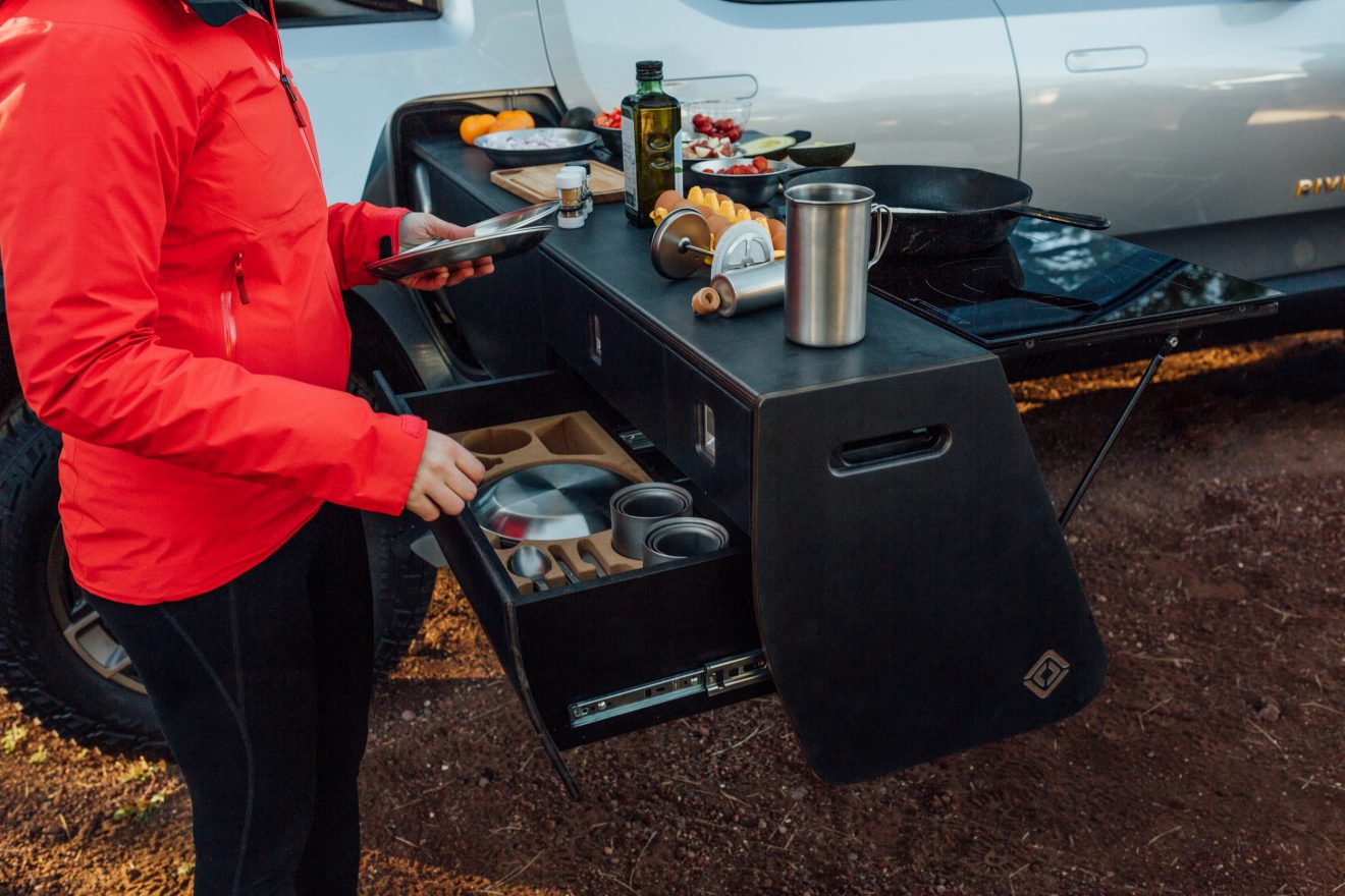 Now the Rivian R1T Electric Pickup Truck Comes with a Kitchen Sink and ...