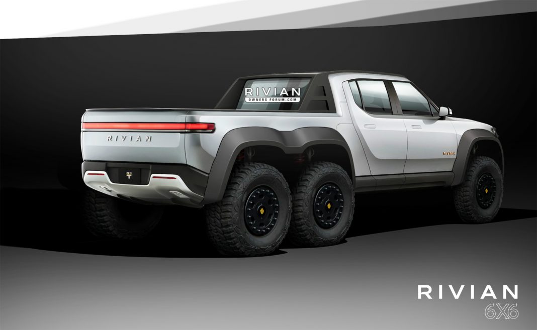 Rivian R1T 6x6! What If They Built a Six-Wheel Drive All-Electric Off ...