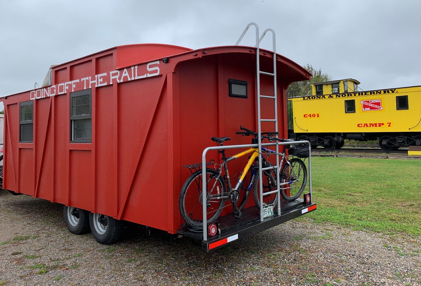 chevy-truck-cummins-red-caboose-trailer - The Fast Lane Truck