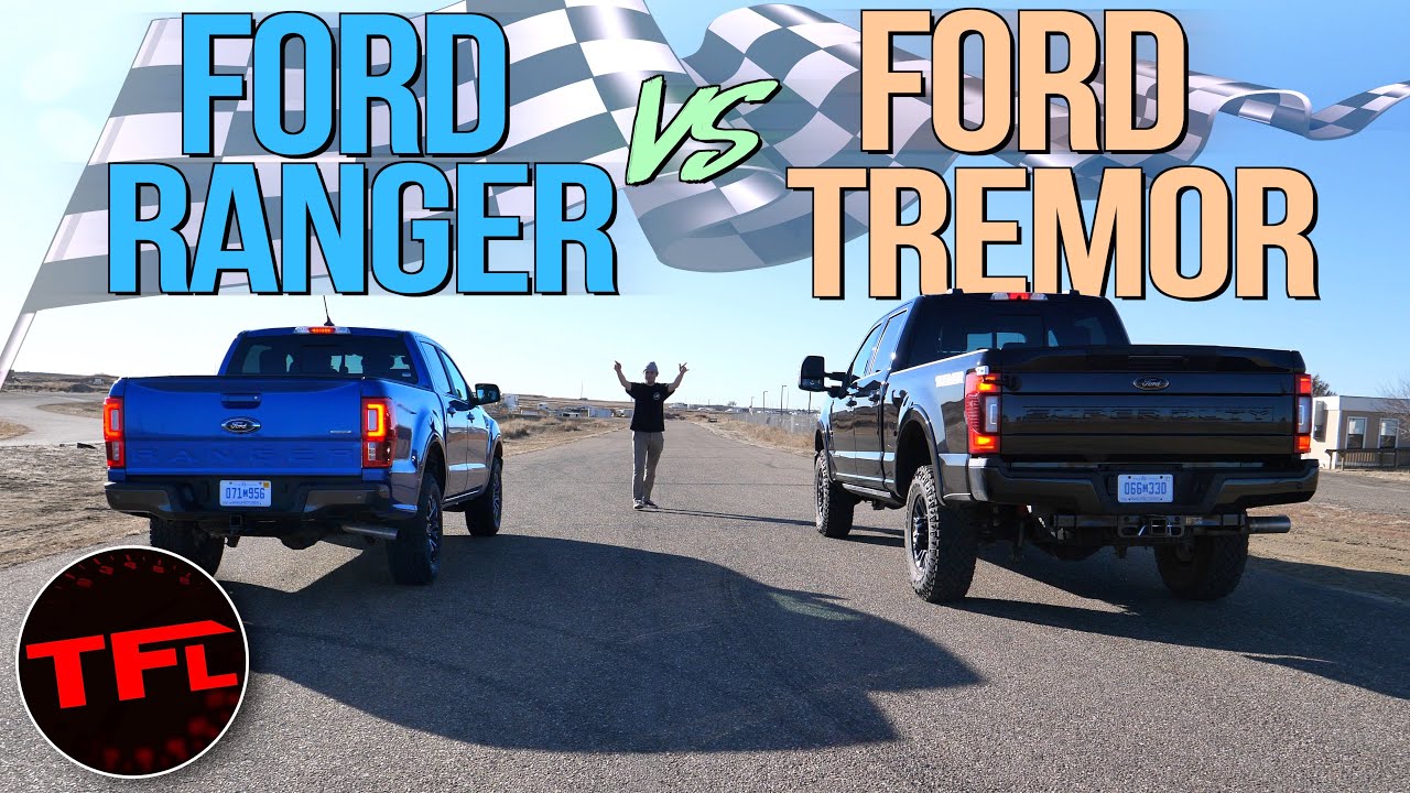 Which is Quicker: A Ford Ranger Or a Ford Tremor Diesel? Let's Drag ...