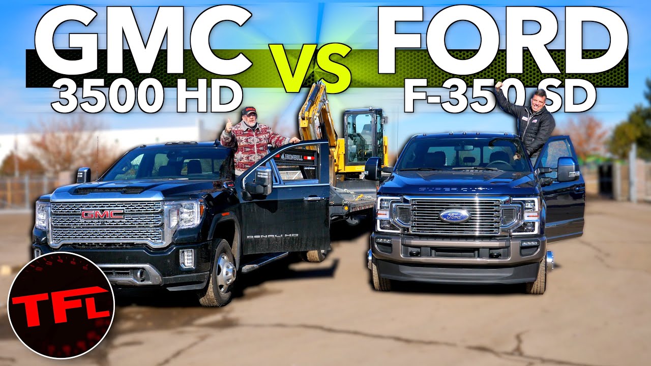 30,000 Lbs Monster Tow Test: 2020 Ford F-350 vs 2020 GMC Sierra 3500 HD ...