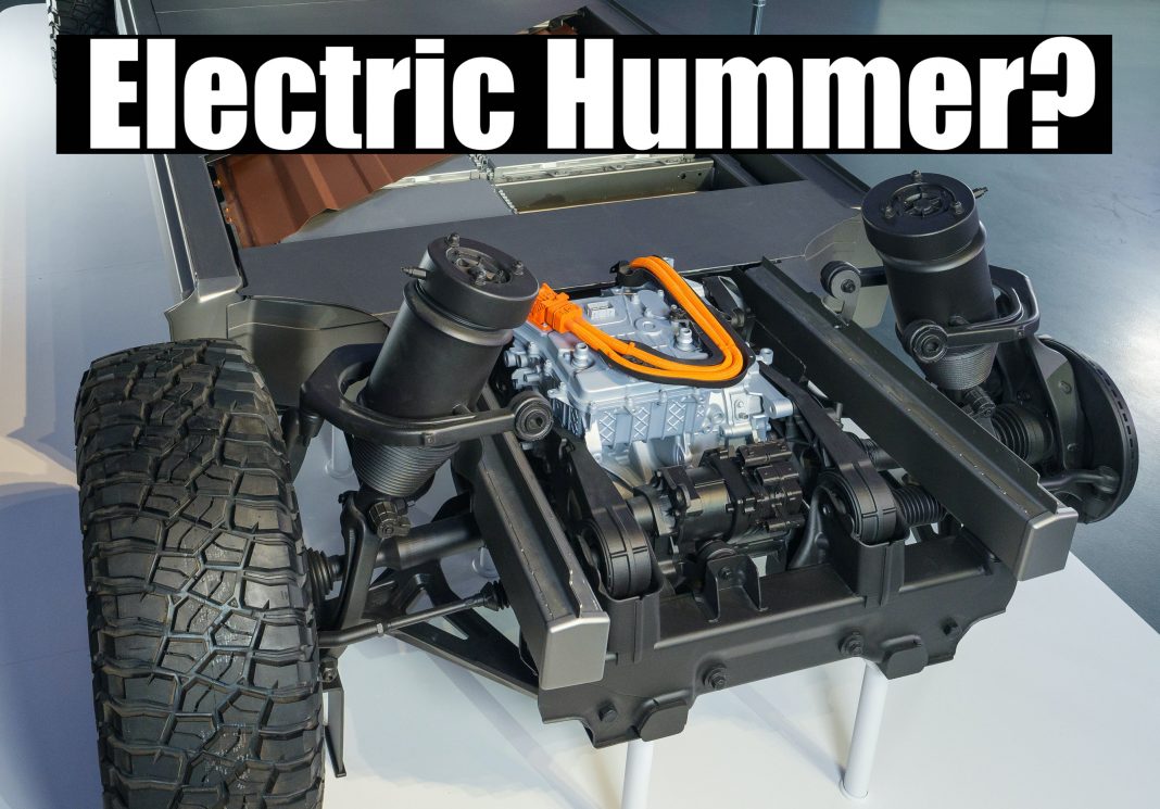 Is This the New 2022 GMC Hummer EV Chassis with Four Corner Independent ...