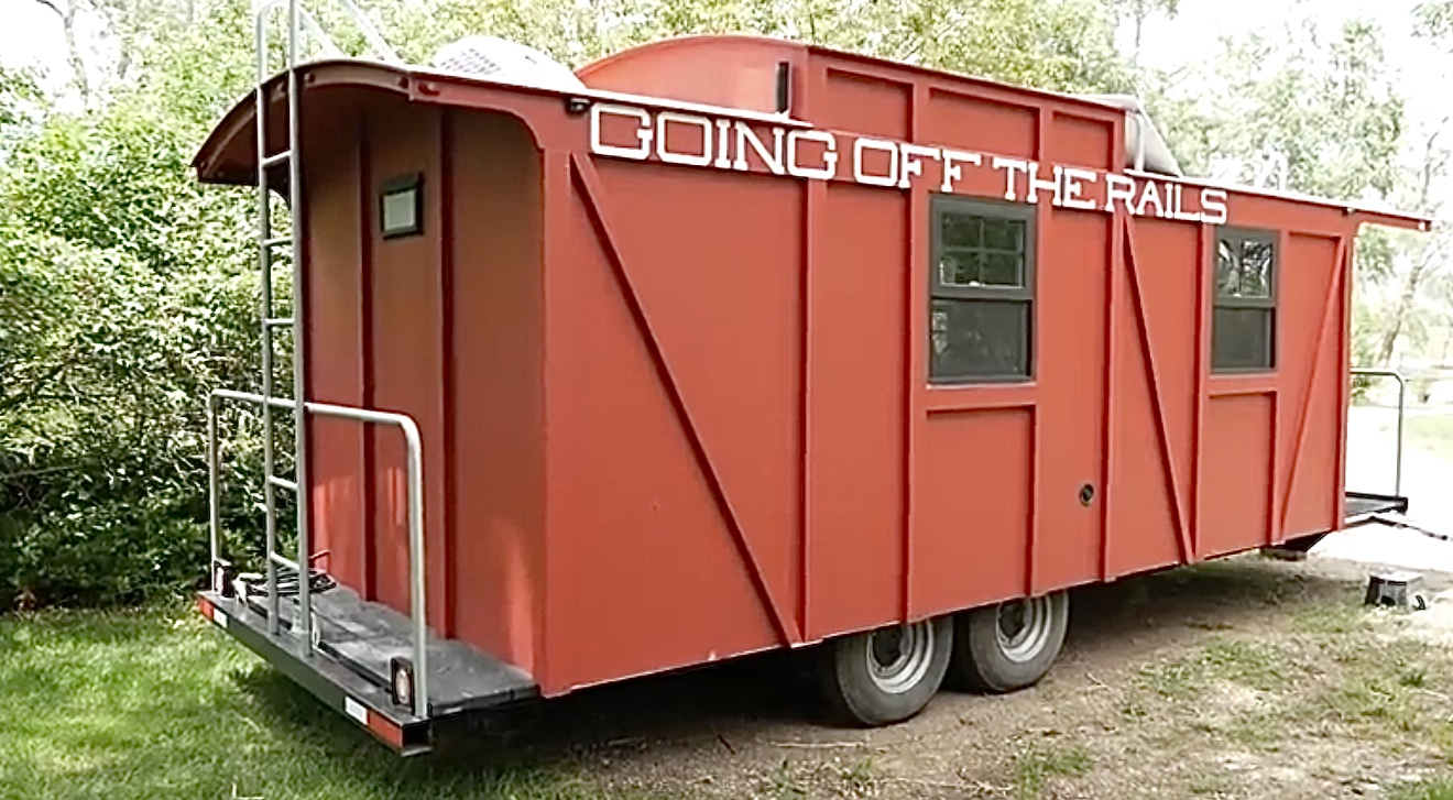 Just Look Inside this Caboose RV Trailer! TFL Camper Corner (Video ...