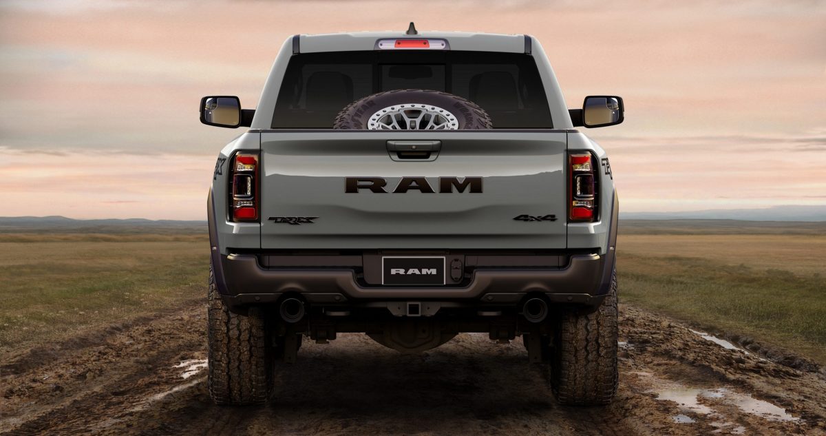 2021 Ram 1500 TRX Launch Edition rear view - The Fast Lane Truck