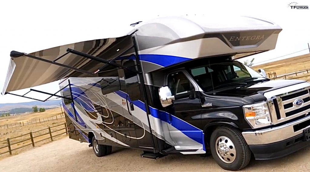 This RV Sleeps 8 In Comfort and It has the 7.3L "Godzilla" Ford V8 ...