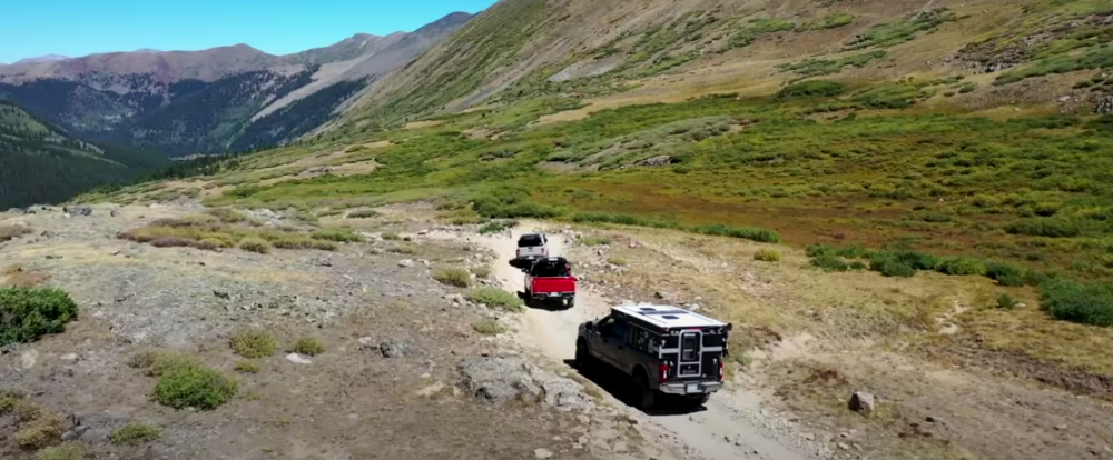 Tincup Pass drone - The Fast Lane Truck