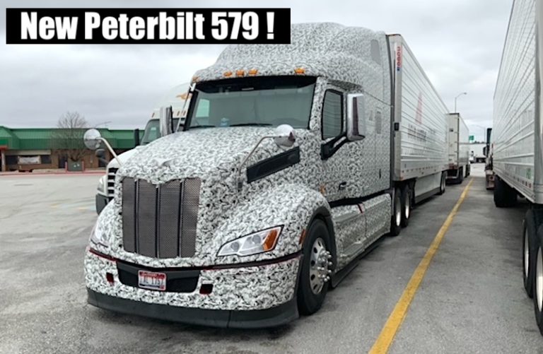 What Is this New Peterbilt Semi Truck Hiding? Spied In the Wild! - The ...