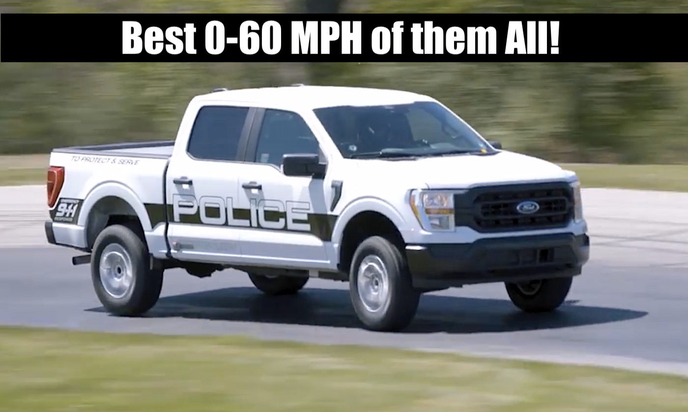 What's the Quickest Police Car? It's the New 2021 Ford F-150 Truck ...