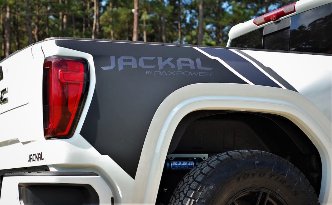 This GMC Sierra Jackal By PaxPower Packs a Widebody Kit with King ...