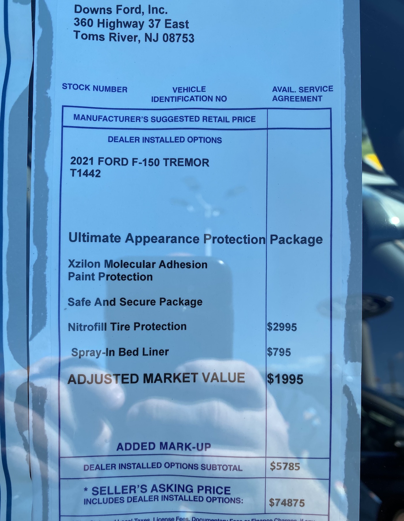 ford-f150-tremor-markup-price - The Fast Lane Truck