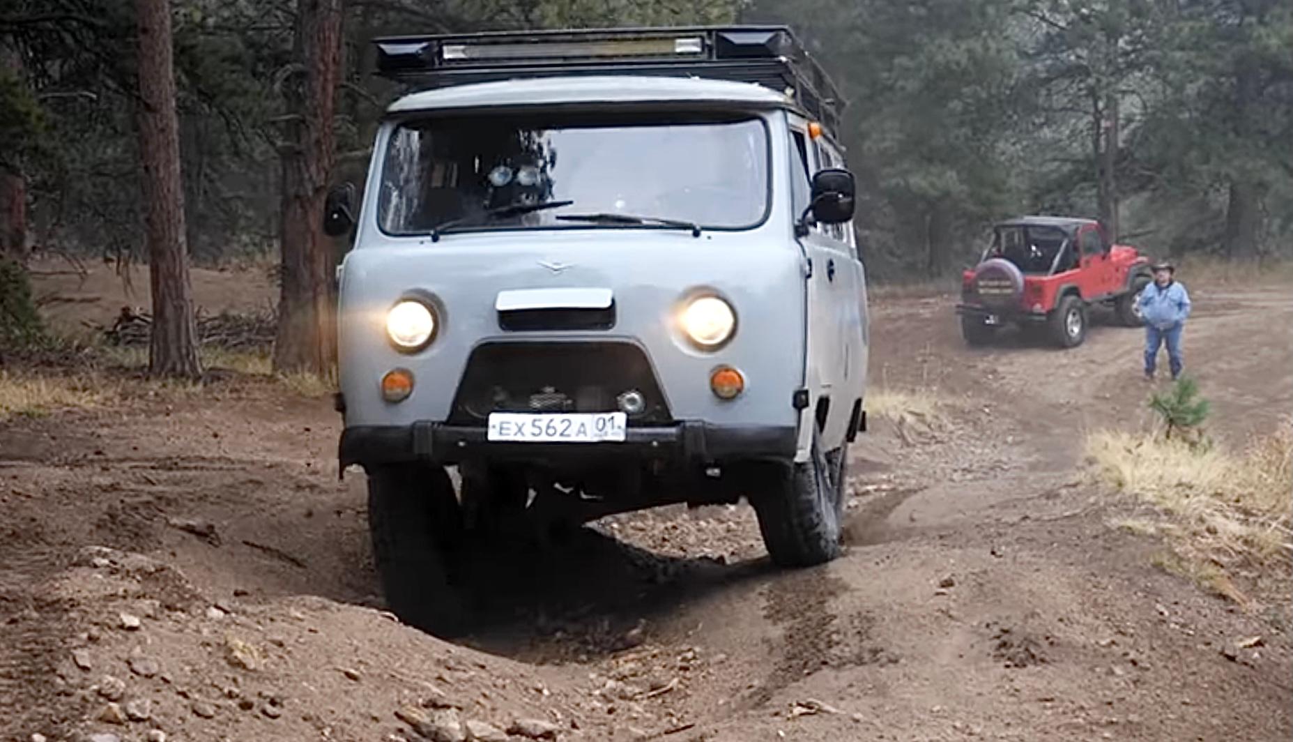 Video: Buhanka vs Jeep: I Test American Ingenuity Versus Russian Dirty ...
