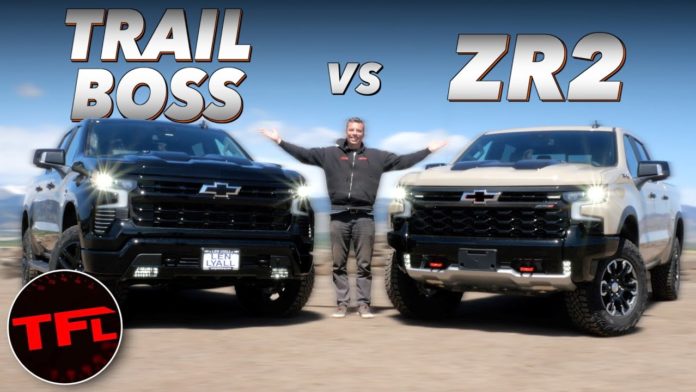 Video: Diesel Chevy Silverado Trail Boss vs new ZR2 V8: Which One Is ...