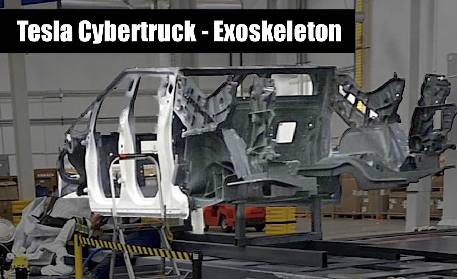The New Tesla Cybertruck Exoskeleton Is Leaked From The Factory What The New Tesla Cybertruck Exoskeleton Is Leaked From The Factory What