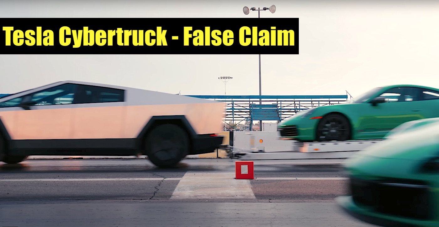 Tesla's False Claim: The Tesla Cybertruck Did NOT Beat a Porsche 911 in ...