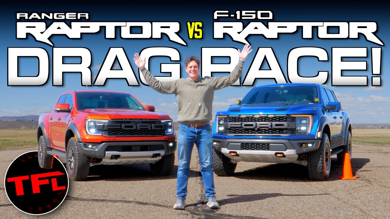 Video: Can the New 2024 Ford Ranger Raptor Beat an F-150 Raptor In a ...