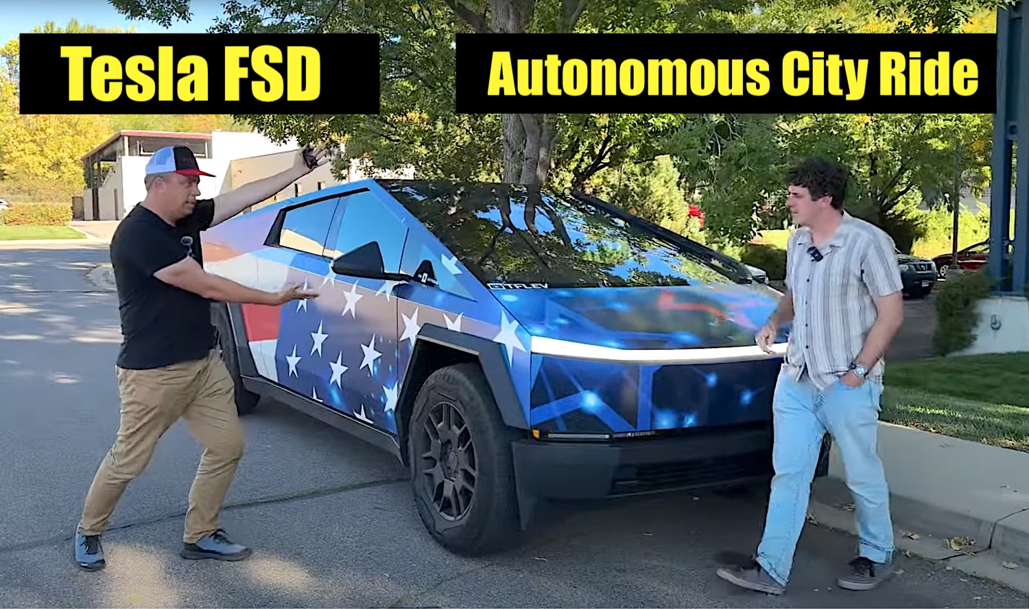 WHAT!? The Tesla Cybertruck FSD Update Drives Us Through the City All ...